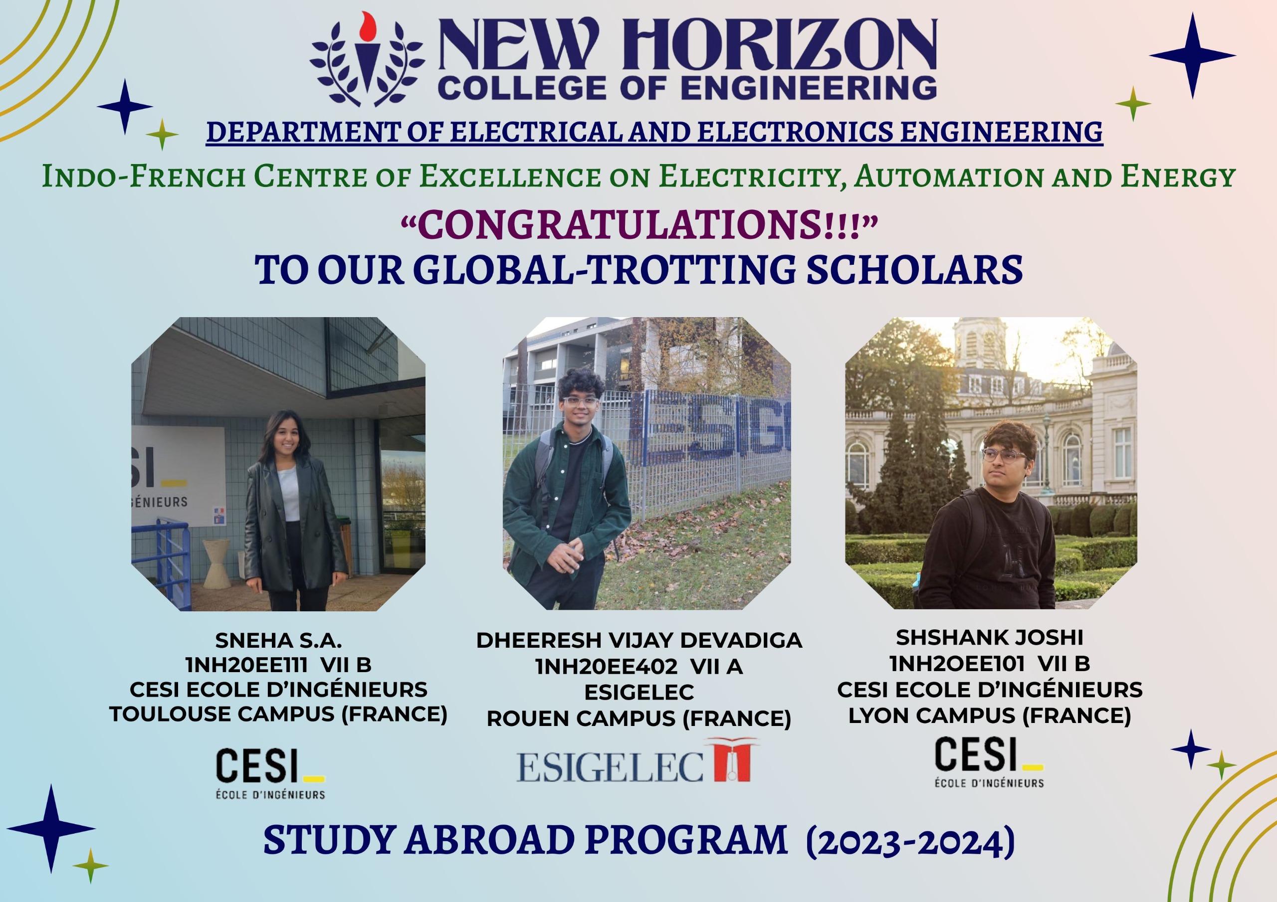 Study Abroad Program 2023-24 | NHCE