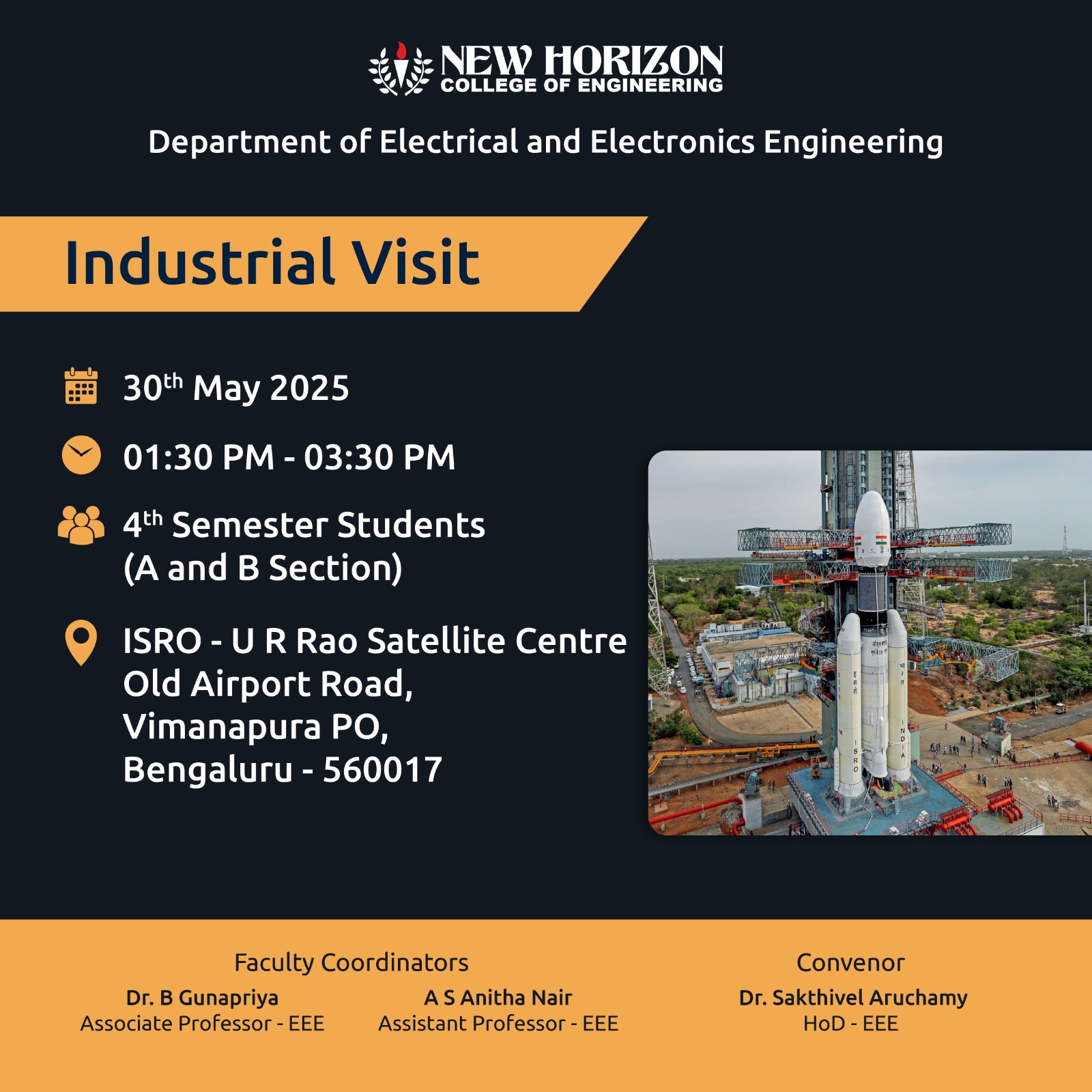 ISRO URSC Visit - Electrical and Electronics Engineering