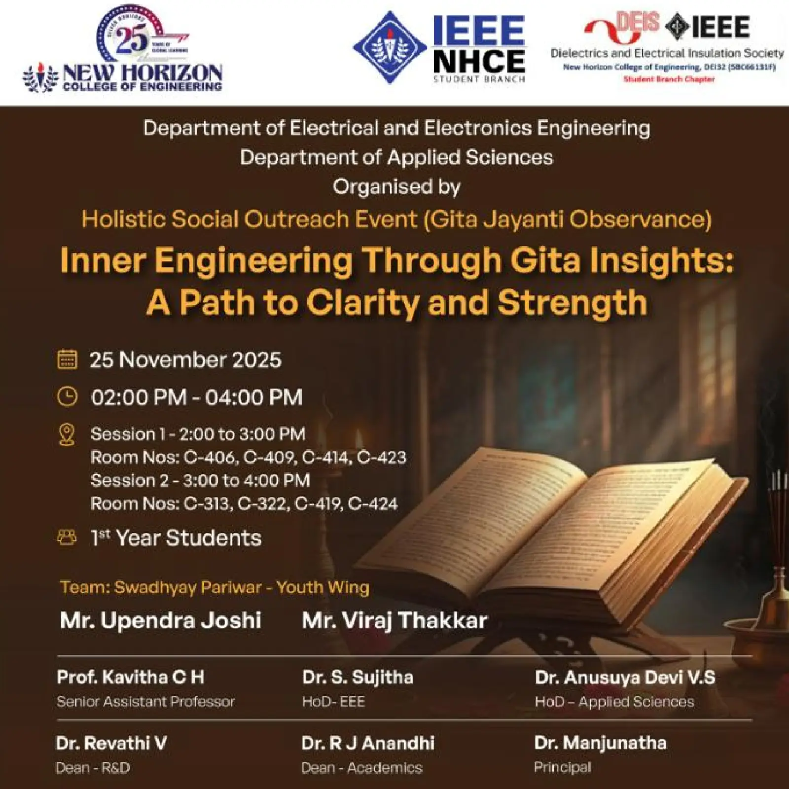 Gita Jayanti Observance: Inner Engineering Through Gita Insights – A ...